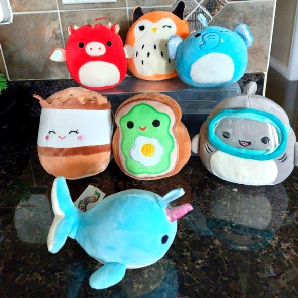 Squishmallows | Toys | Bundle Of 7 Squishmallows Stuffed Plush Toys 5 ...